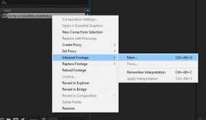 Importing Image Sequences Into After Effects Dvc Training